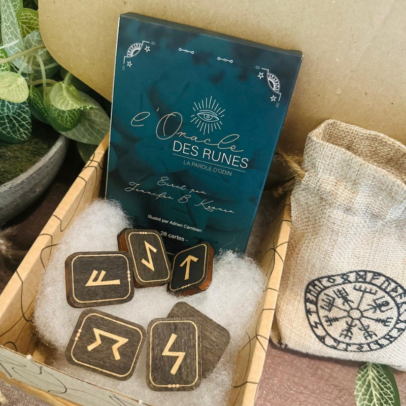 Black Wooden Square Runes Box | Handmade | VKNG Wicca – vkngjewelry