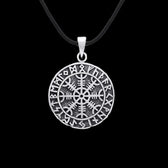 Helm of Awe Futhark Circle Sterling Silver Pendant | Viking Jewellery ...