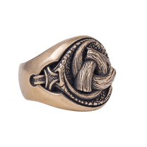 Odin's Horns Bronze Ring | Handmade | VKNG Jewelry – vkngjewelry