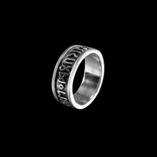 Runic Circle Ring Sterling Silver | Viking Jewellery – vkngjewelry