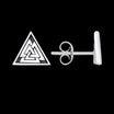 Sterling Silver Valknut Earrings | Handmade | Viking Jewellery – vkngjewelry