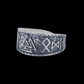Valknut Symbol With HAIL ODIN Runes Sterling Silver Ring | Handmade ...