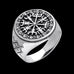 Vegvisir and Gungnir Sterling Silver Ring | Made On Demand | VKNG ...