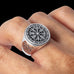 Vegvisir and Gungnir Sterling Silver Ring | Made On Demand | VKNG ...